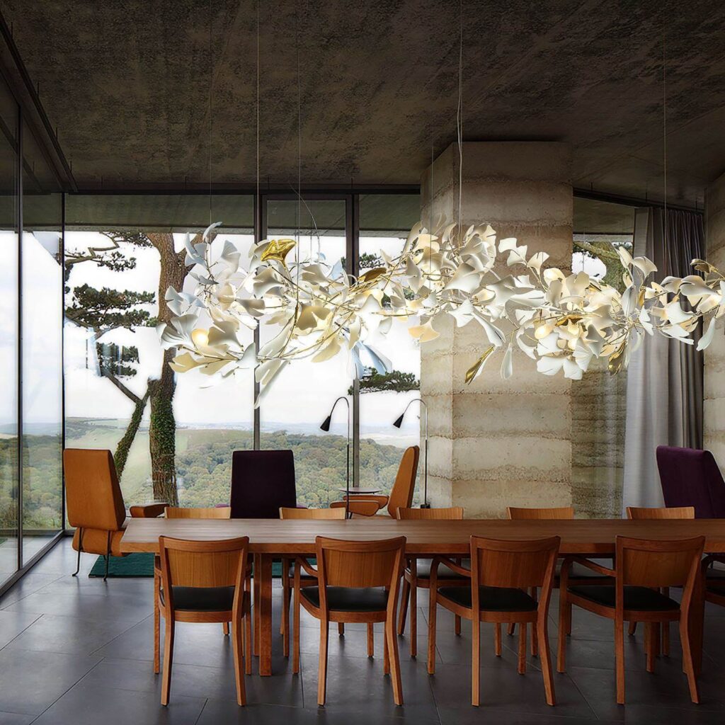 Lewor Gingko Chandelier - Lewoer Lighting